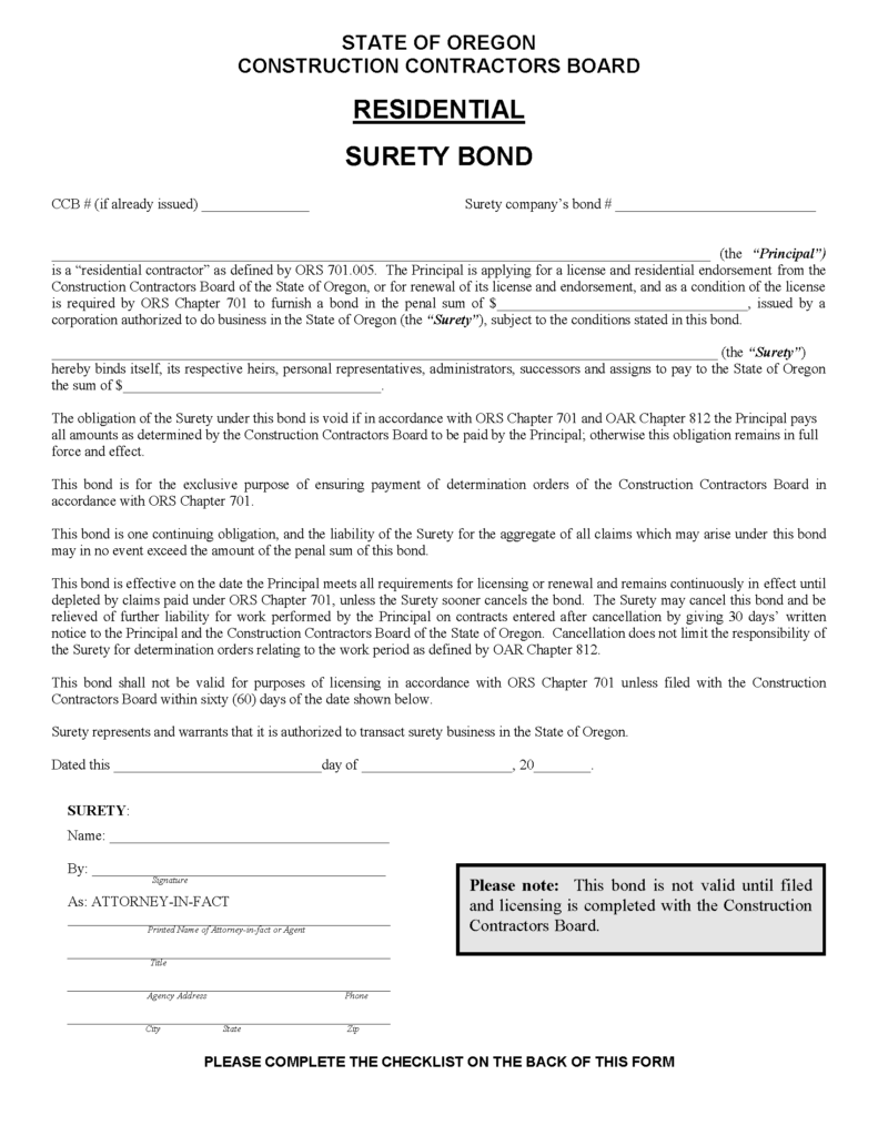 Oregon Contractors License Bonds | MG Surety Bonds